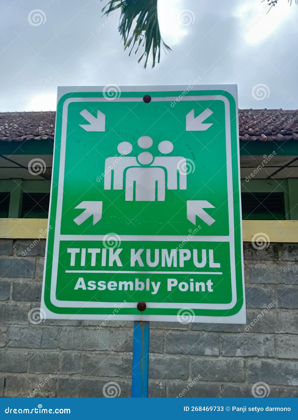 Assembly Point. Assembly Point Stock Image - Image of exit, building ...