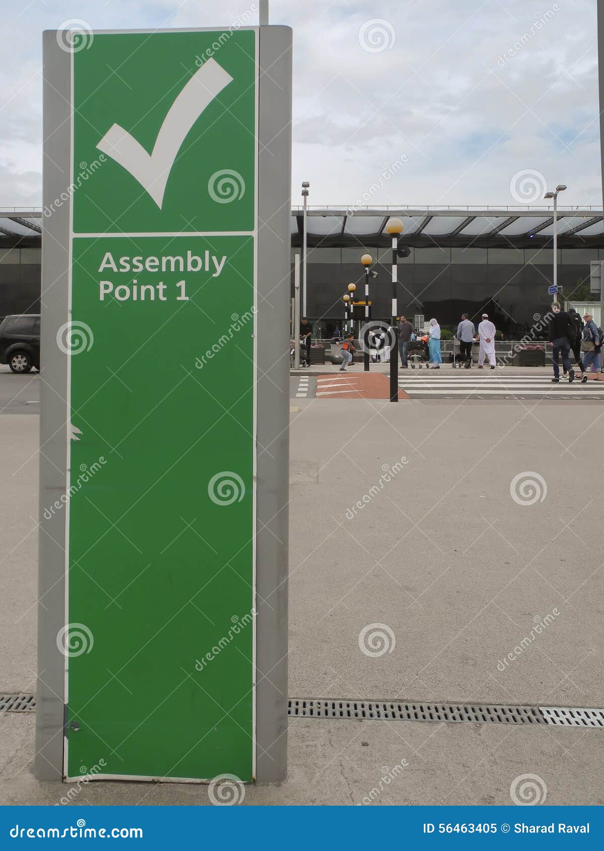 Assembly Point 1 at the Airport Editorial Image - Image of market ...