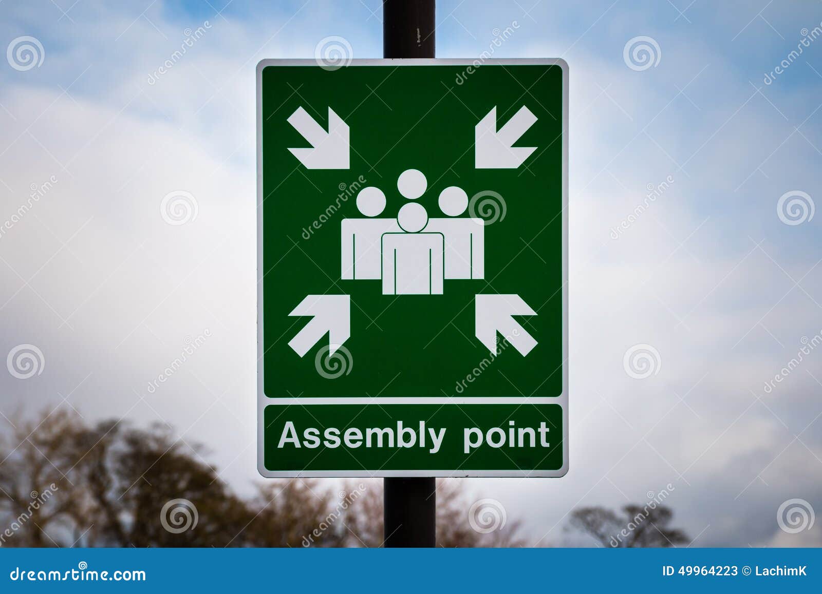 Assembly Point stock image. Image of assembly, sign, safety - 49964223