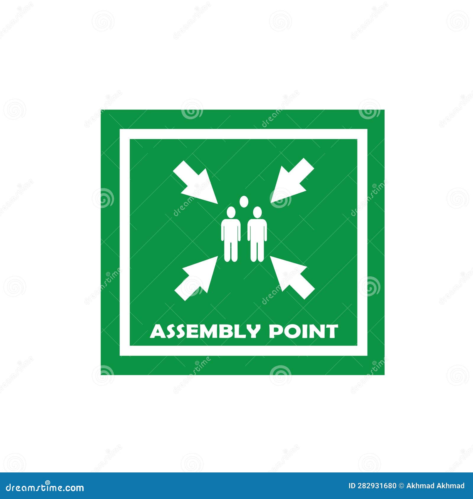 Assembly Point Icon stock vector. Illustration of step - 282931680