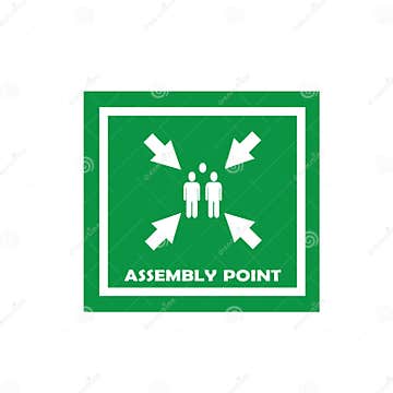 Assembly Point Icon stock vector. Illustration of step - 282931680