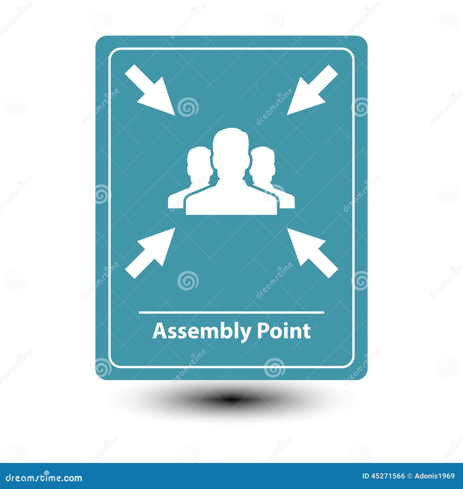 Assembly Point Vector Sign | CartoonDealer.com #220950134