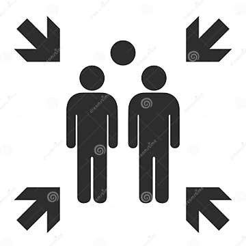 Assembly Point Vector Pictogram Stock Vector - Illustration of fire ...