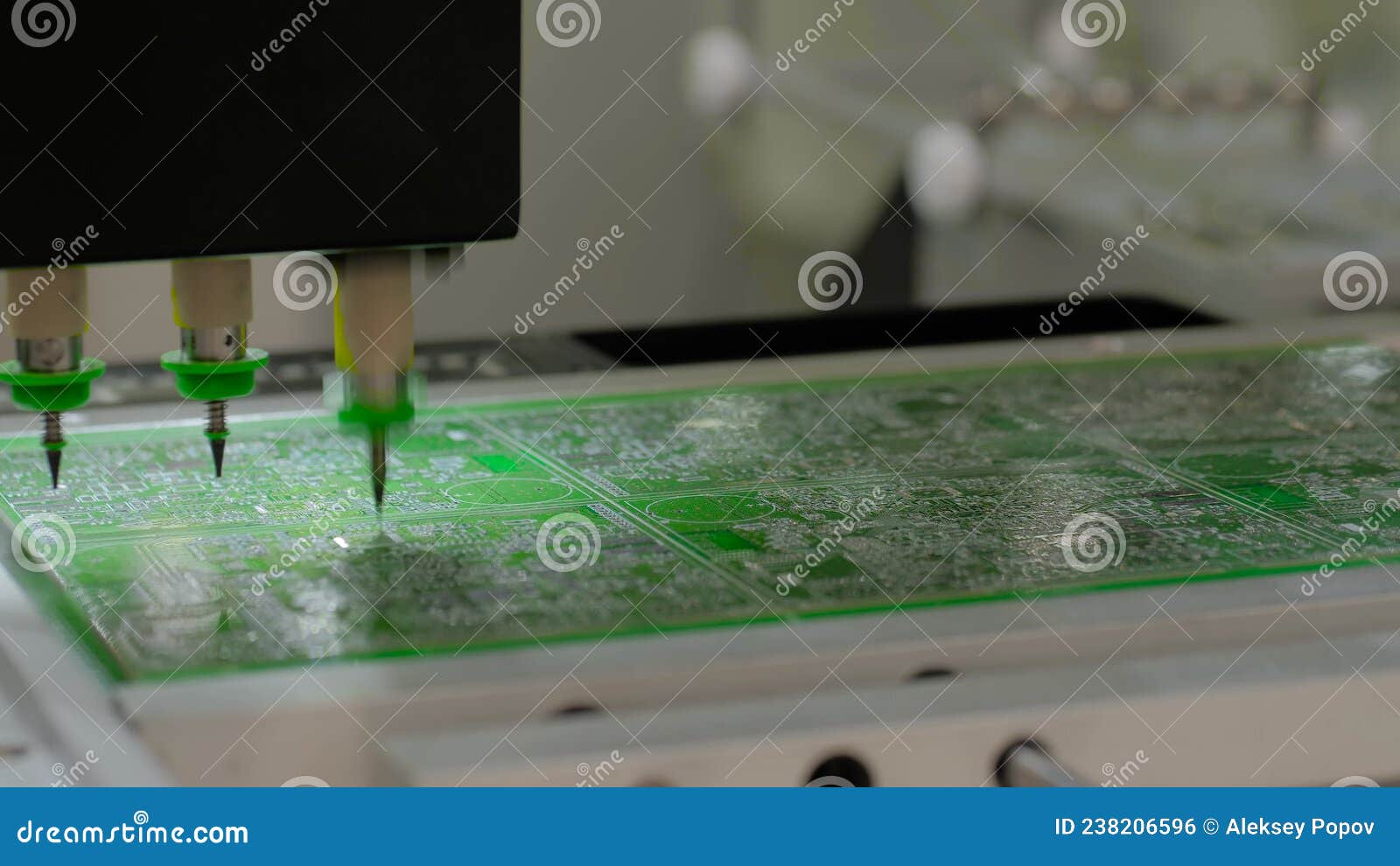 SMT Pick and Place Machine Installing SMD Electronic Components at ...