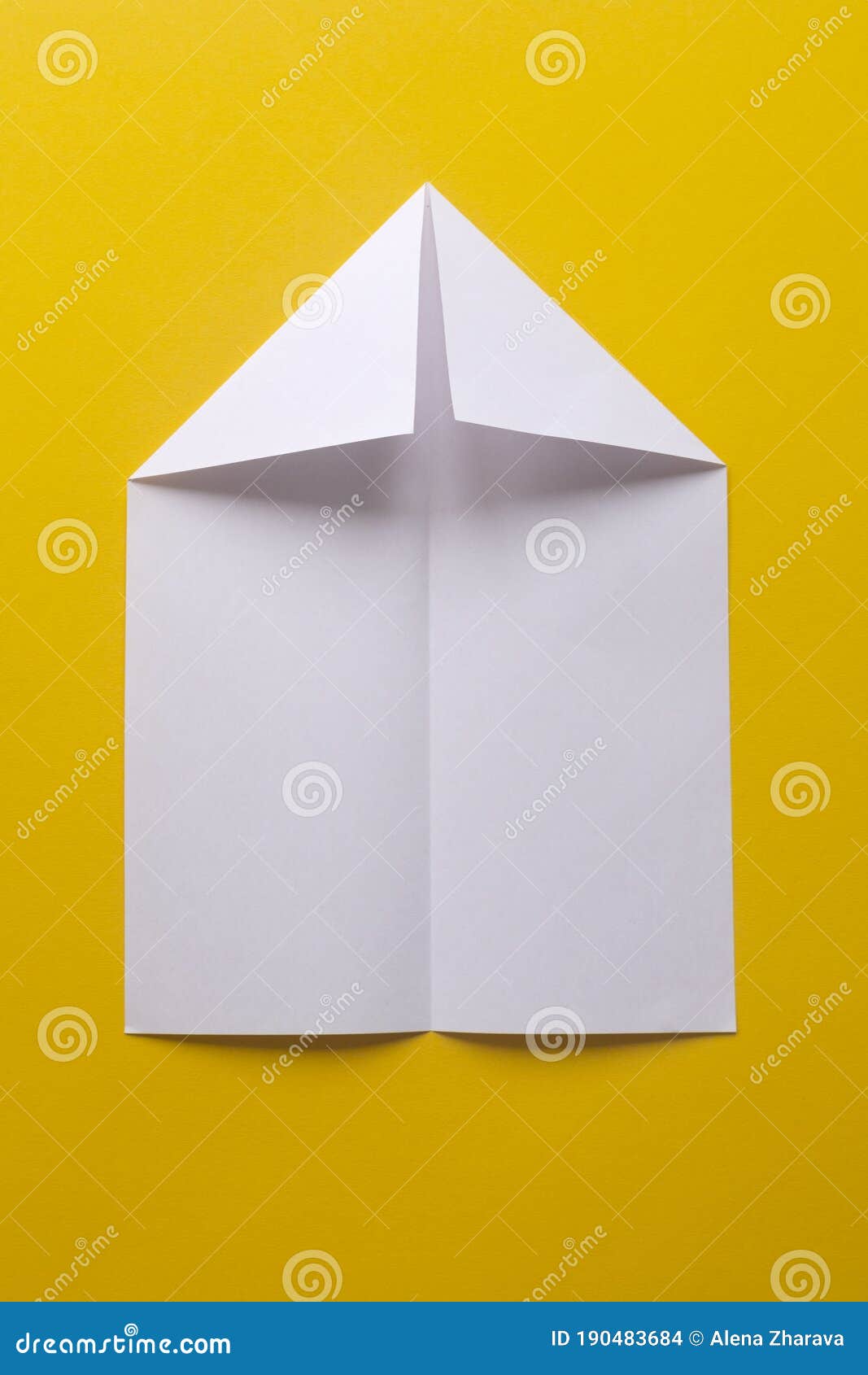 Airplane Origami, Folding Paper In Airplane Shape Royalty-Free Stock ...
