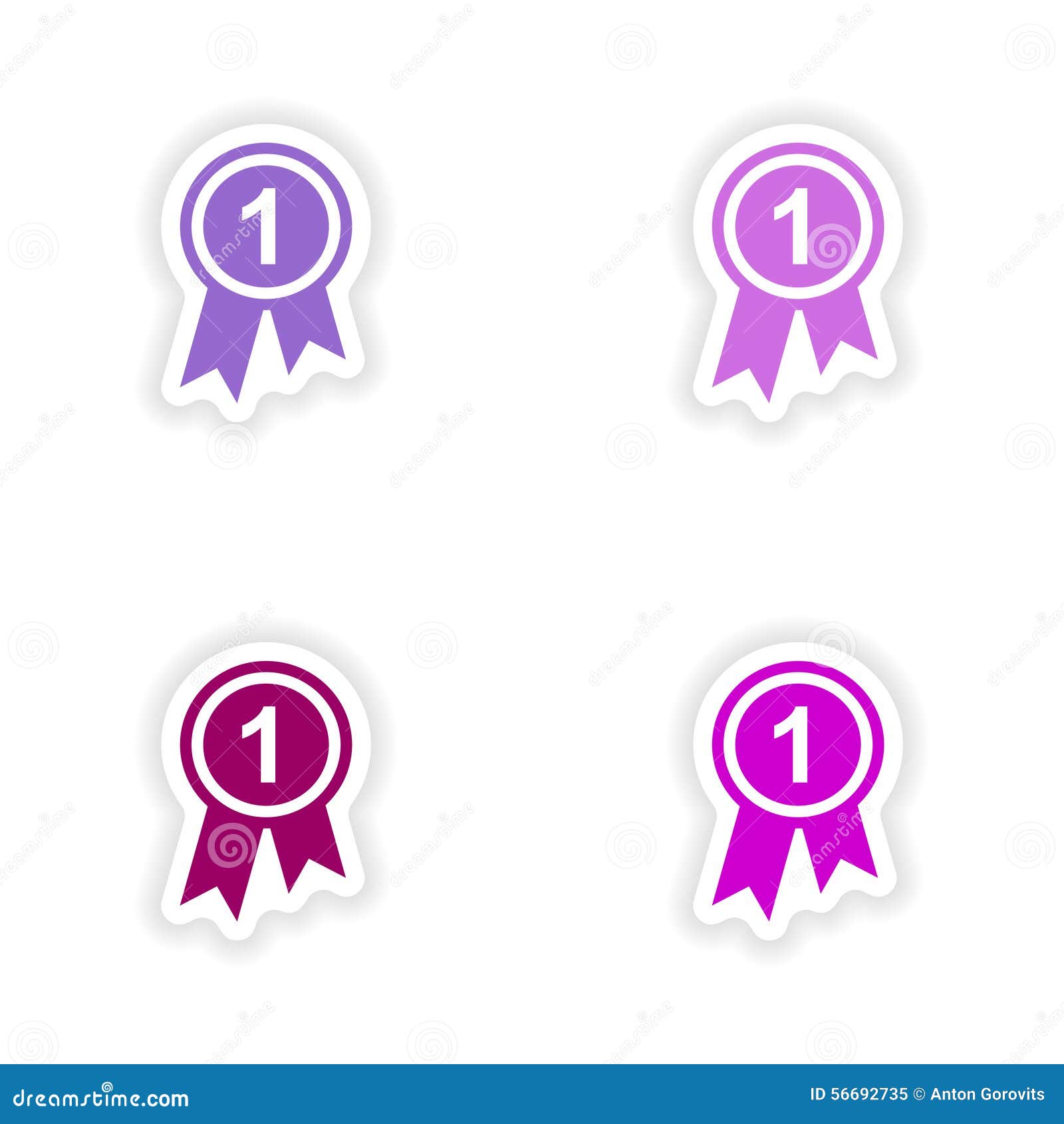 Assembly Realistic Sticker Design On Paper Logo Vector Illustration ...