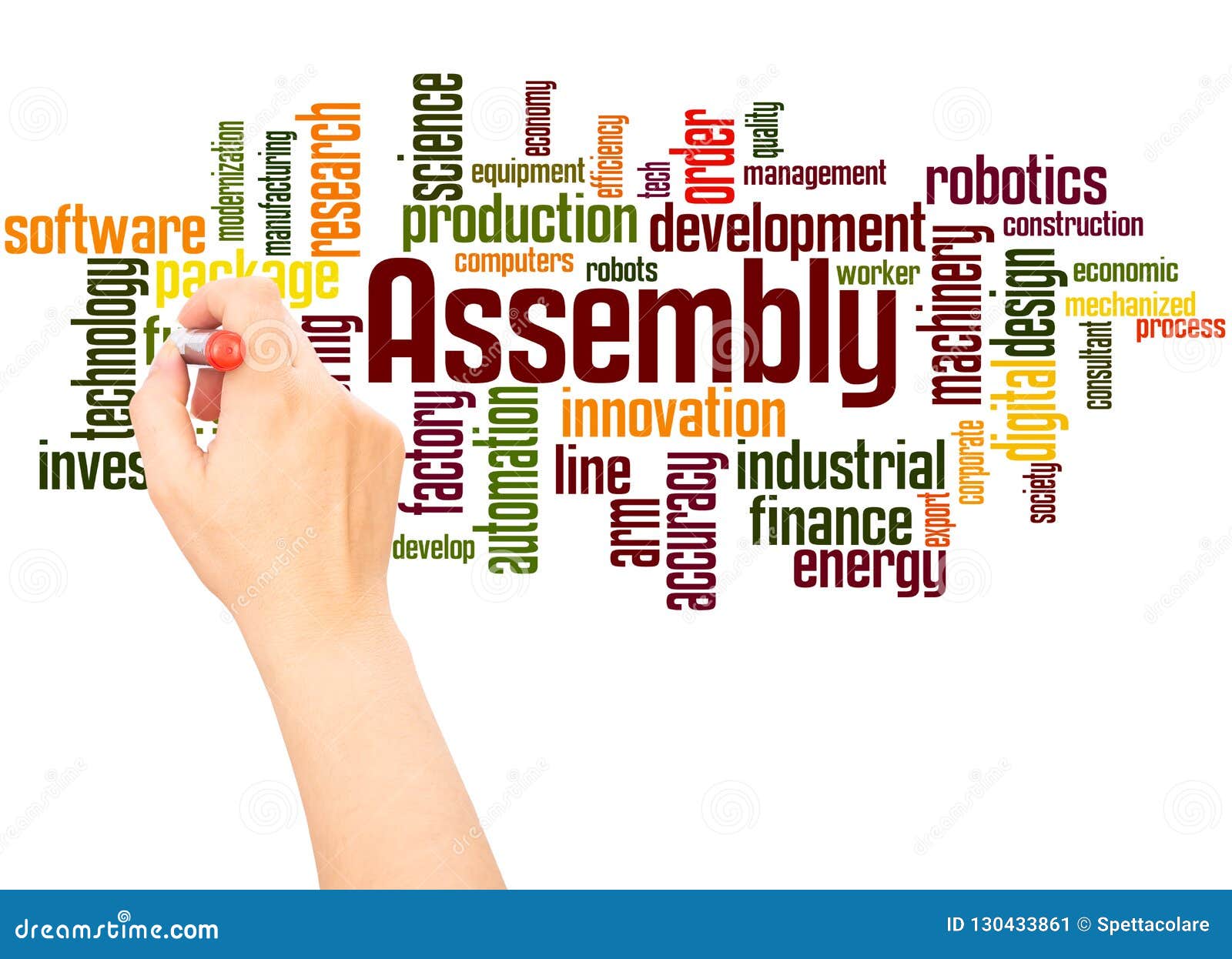 Assembly Word Cloud Hand Writing Concept Stock Image - Image of ...