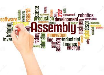 Assembly Word Cloud Hand Writing Concept Stock Image - Image of ...