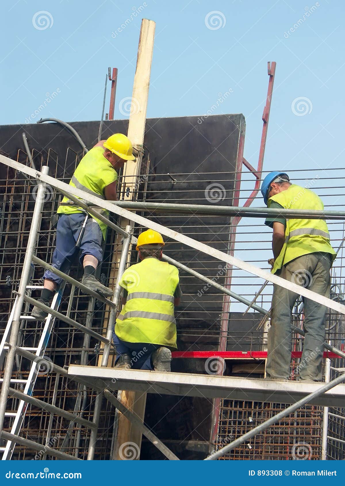 Assembly work stock photo. Image of concrete, installation - 893308