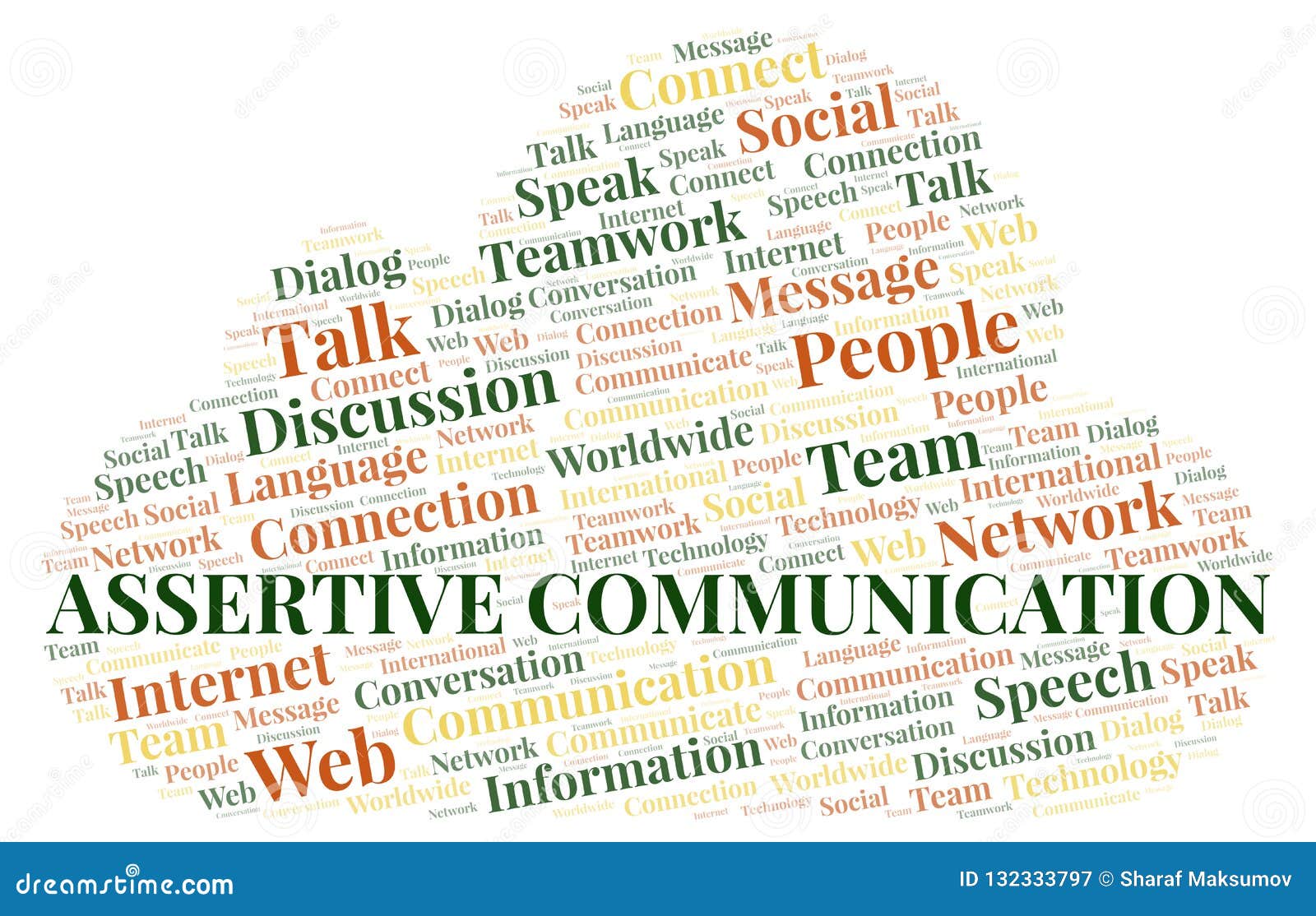 Assertive Communication Word Cloud. Stock Photography | CartoonDealer ...