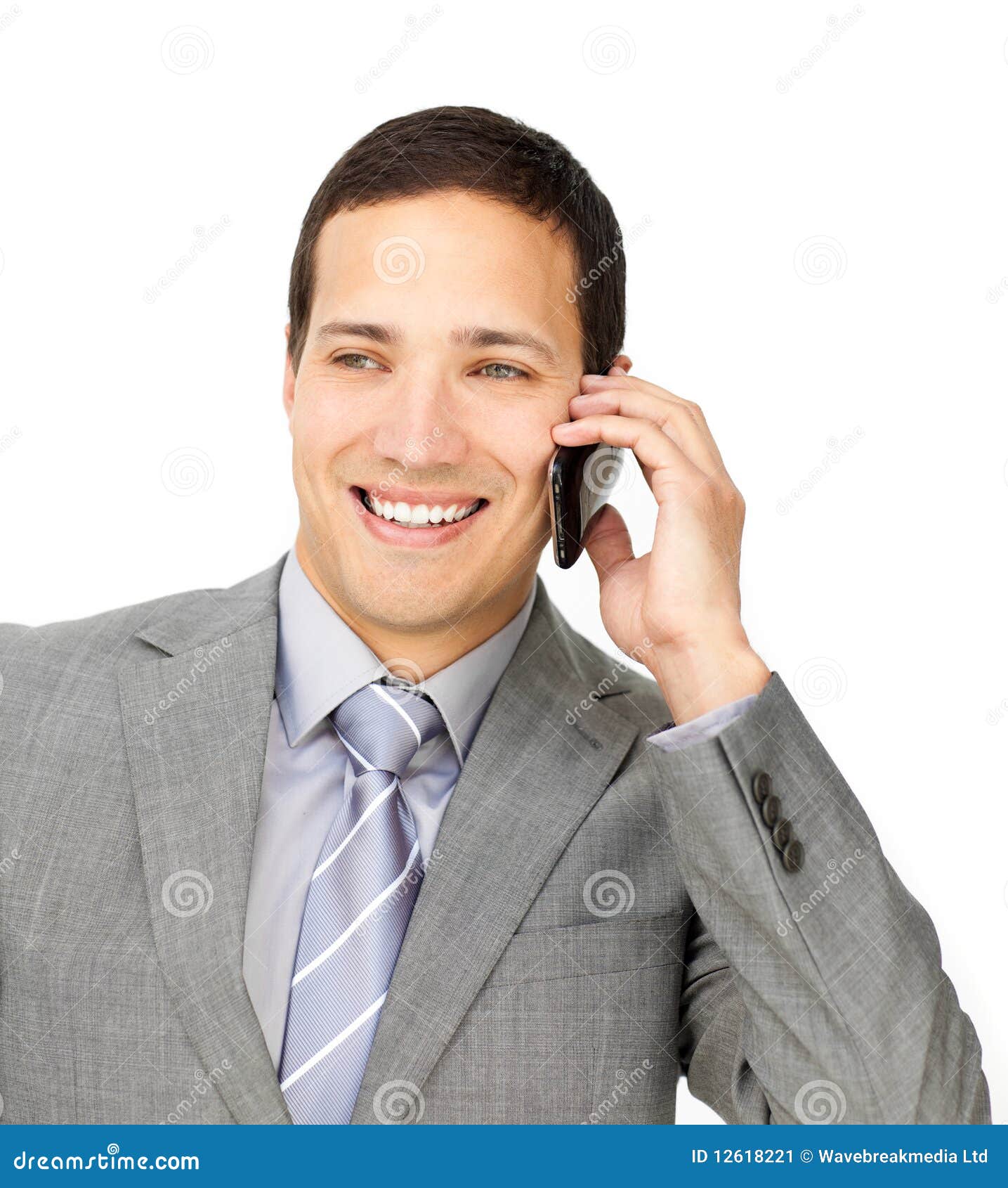 Assertive Male Executive On Phone Stock Image - Image of copyspace ...