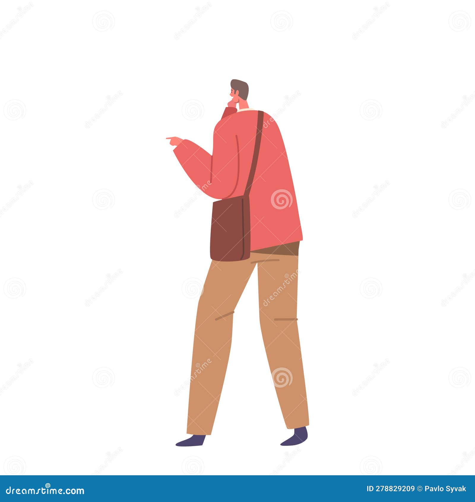 Assertive Man Pointing Finger With Determination And Conviction ...