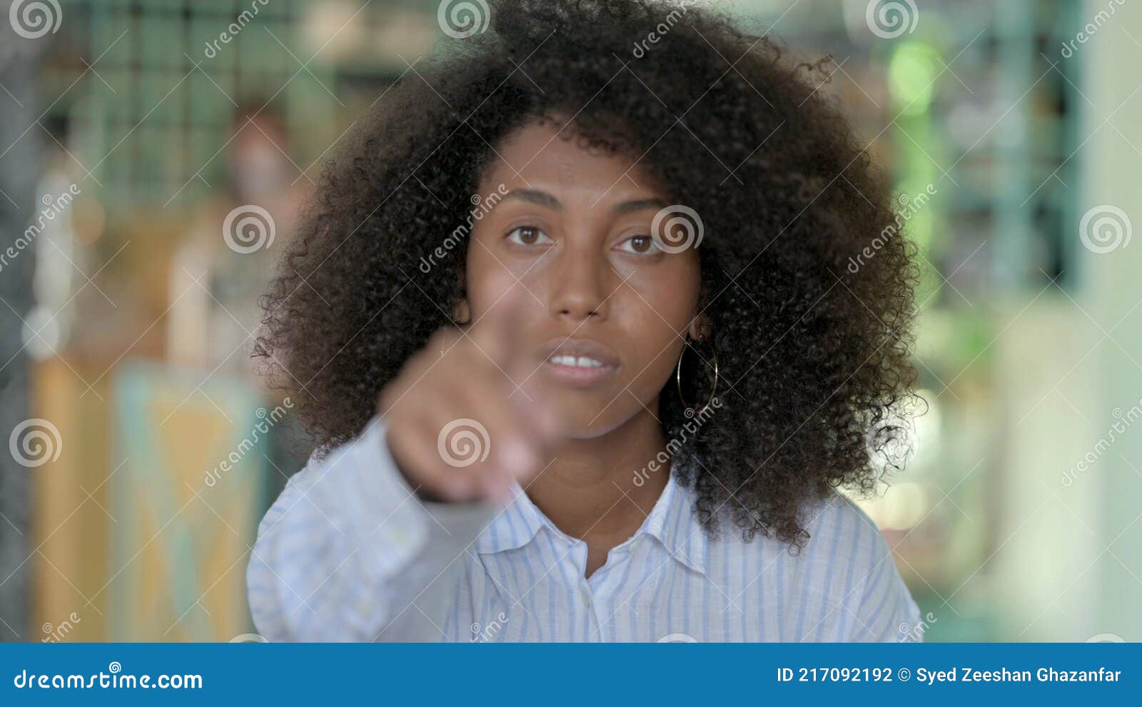 Portrait Of Assertive Young Black Lady Showing STOP Or ENOUGH Gesture ...