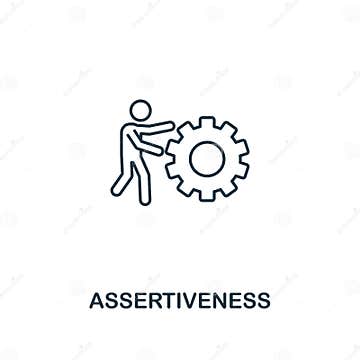 Assertiveness Icon. Thin Outline CreativeAssertiveness Design from Soft ...