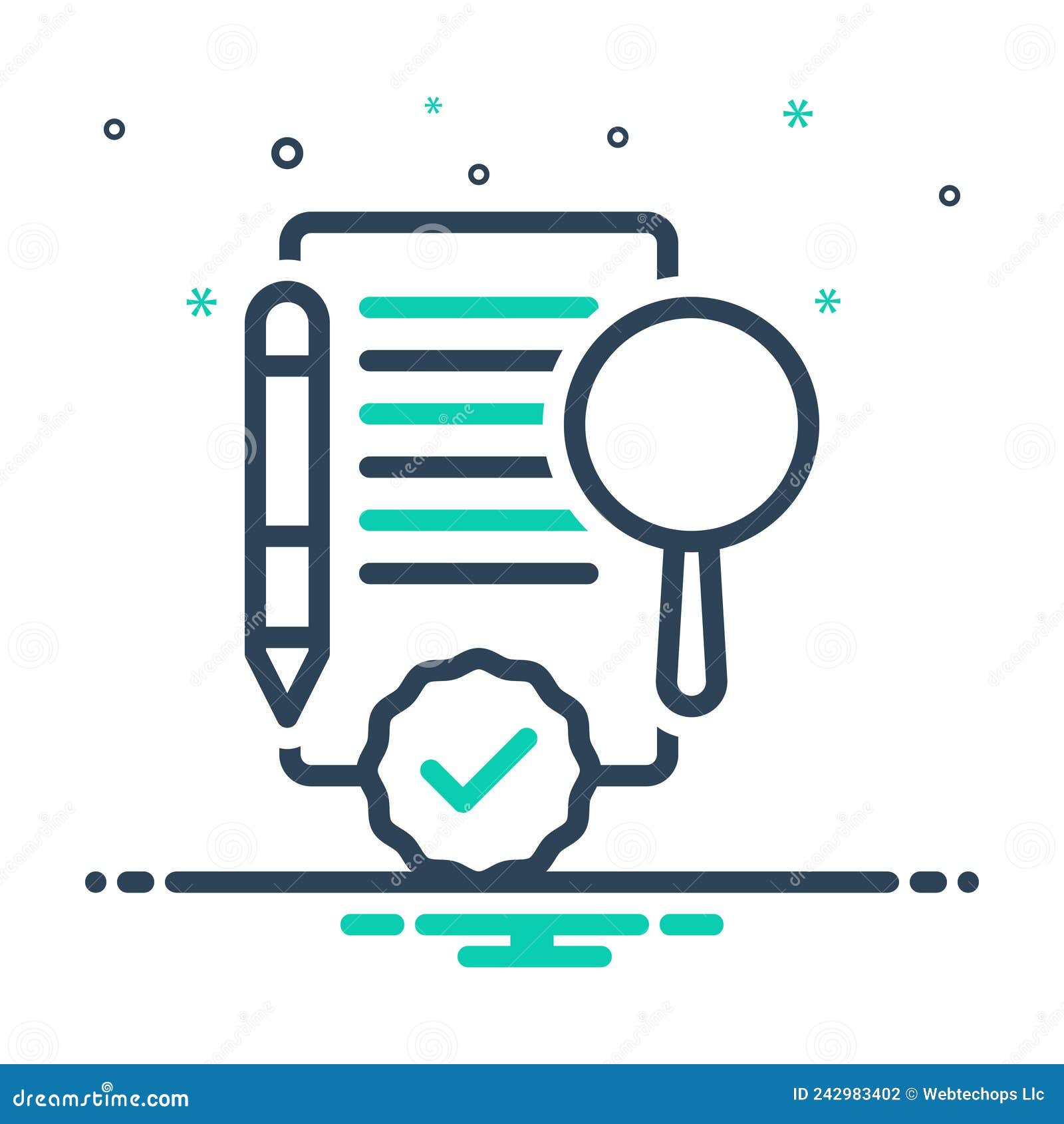 Mix Icon for Assessing, Judge and Estimate Stock Vector - Illustration ...