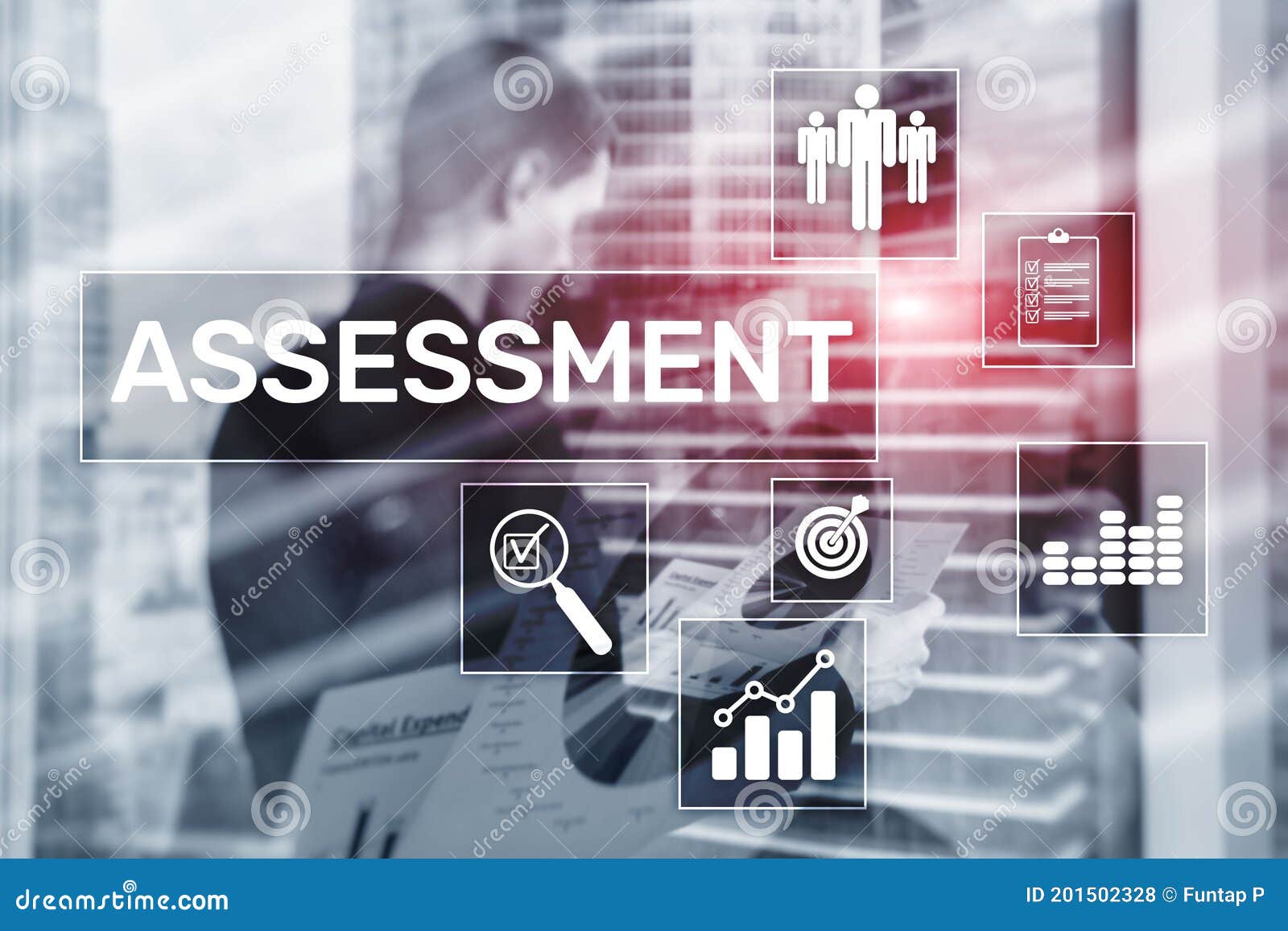 Assessment Analysis Analytics Technology Concept on Business Background ...