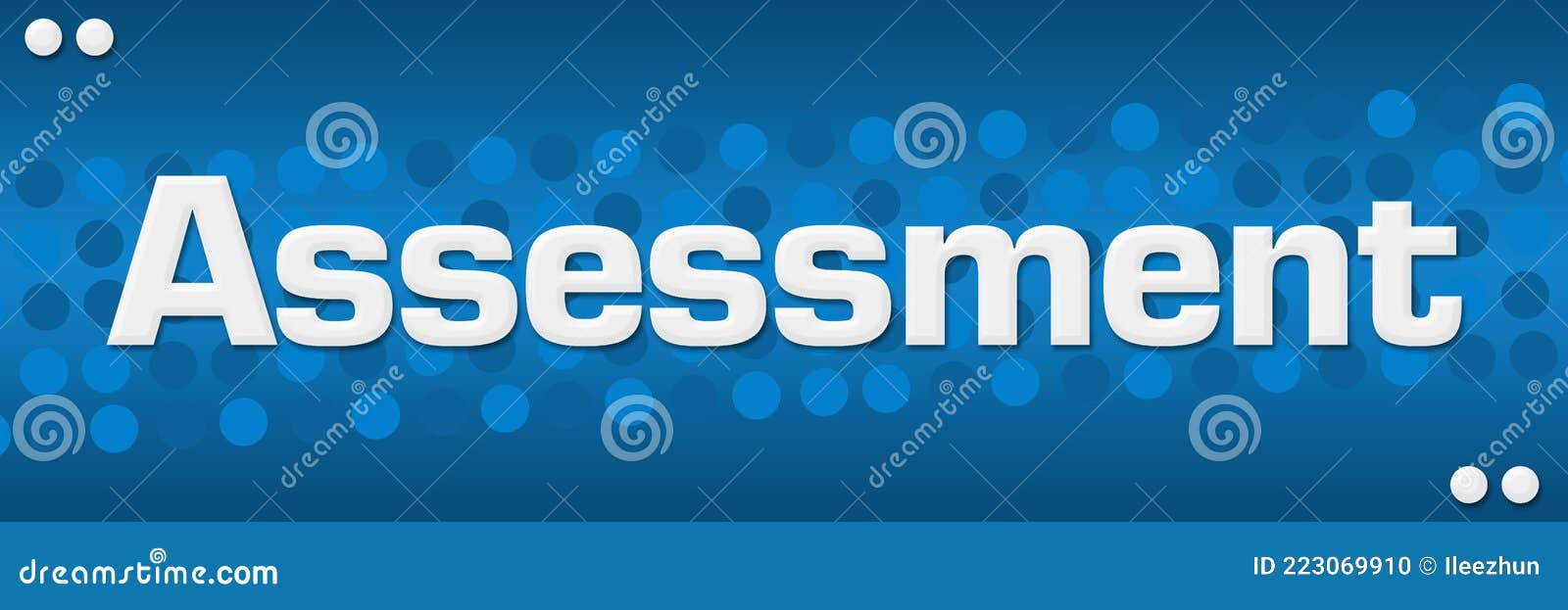 Assessment Blue Dots Background Stock Illustration - Illustration of ...