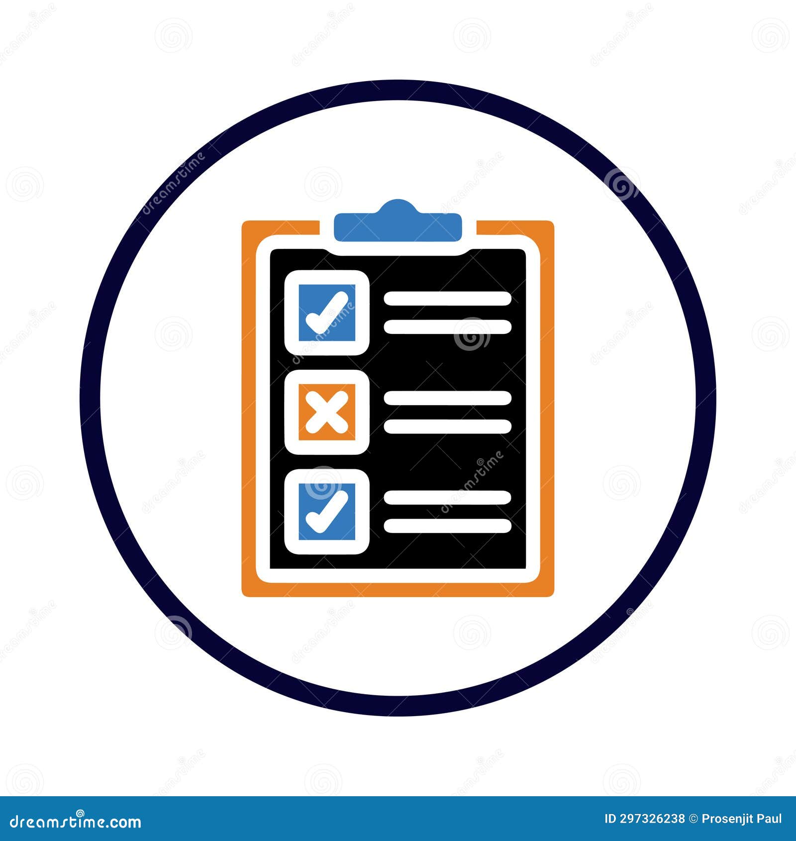 Assessment, Clip Board, Report, Checklist Icon Stock Vector ...