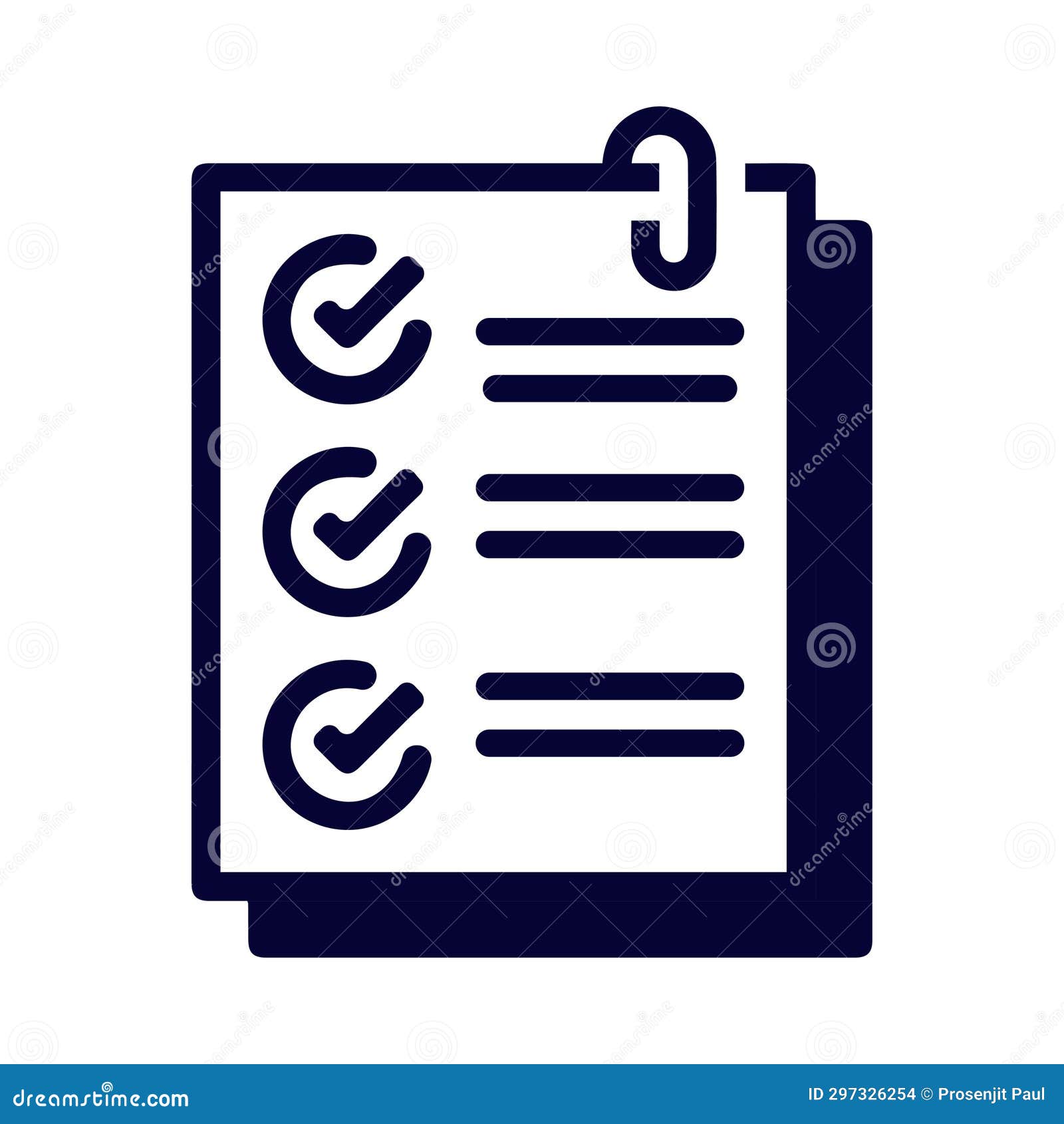 Assessment, Clip Board, Report, Checklist Icon Stock Vector ...
