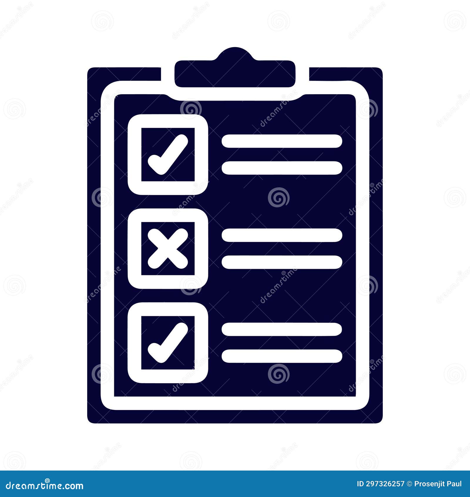 Assessment, Clip Board, Report, Checklist Icon Stock Vector ...