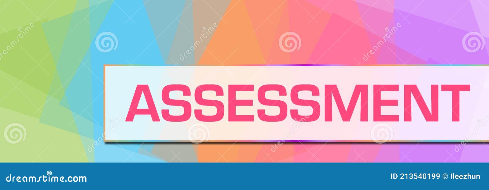 Assessment Colorful Abstract Background Horizontal Stock Illustration ...