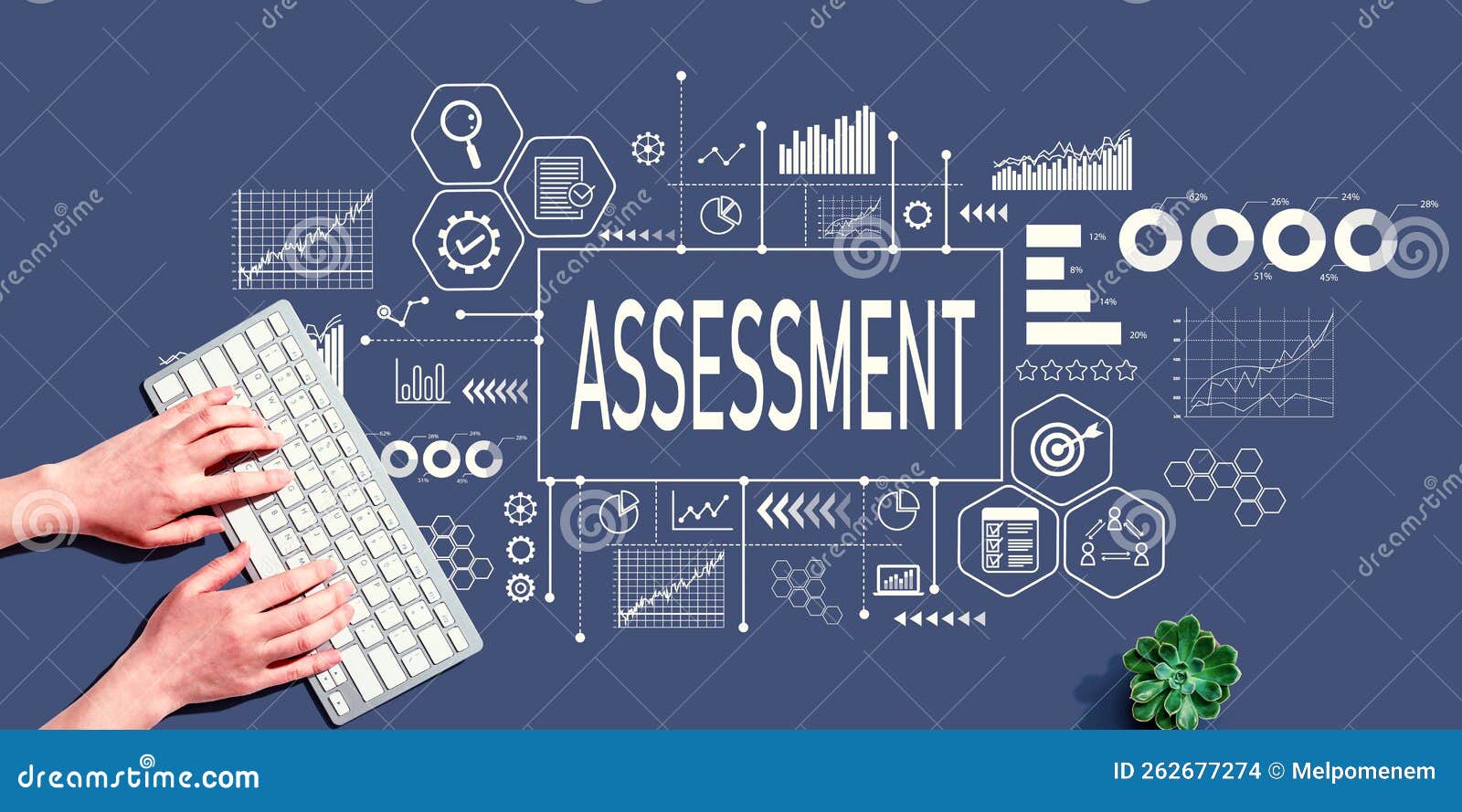 Assessment Concept with Person Using Pc Keyboard Stock Photo - Image of ...