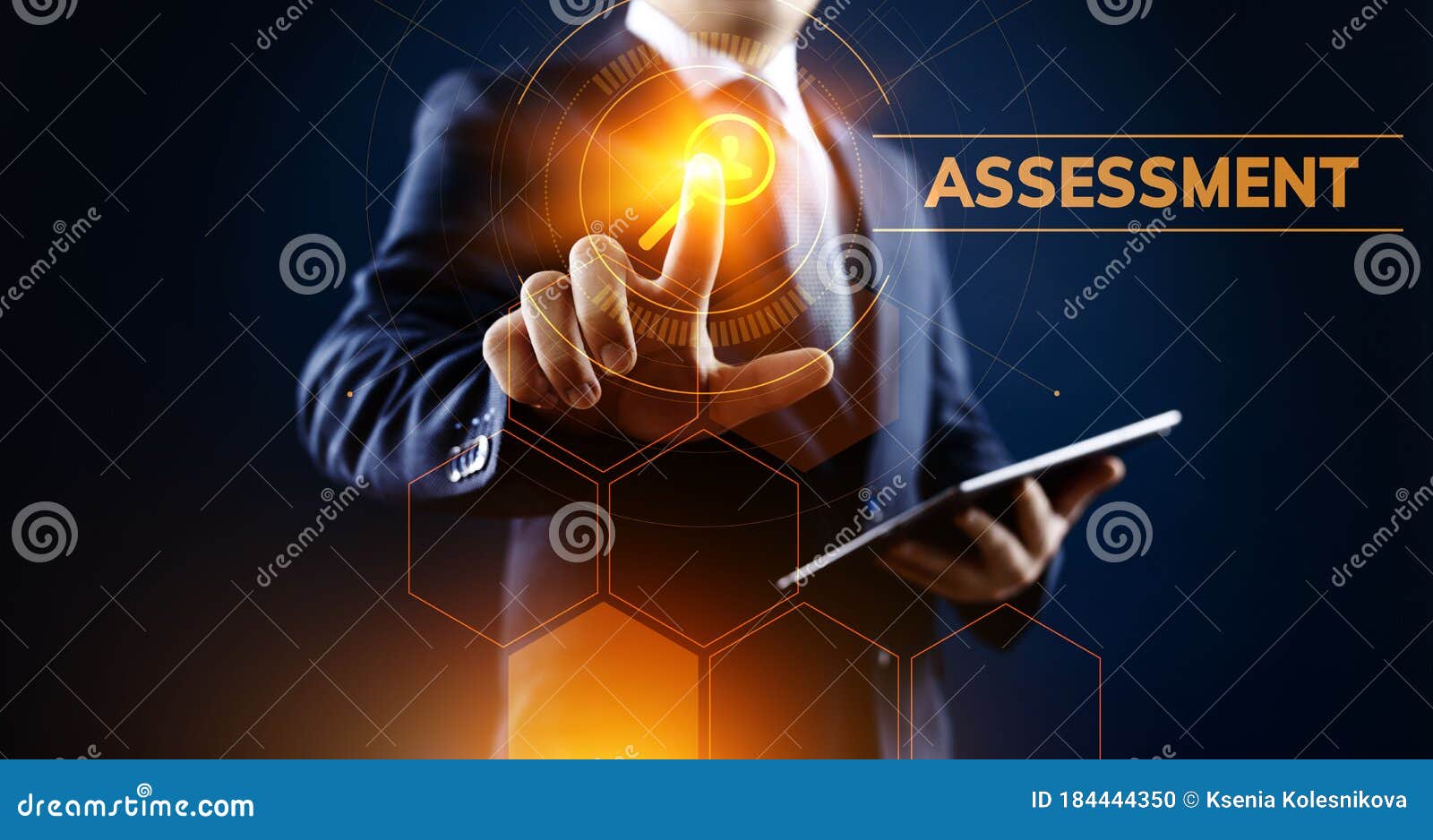 Assessment Evaluation Business Analysis Concept on Screen. Stock ...