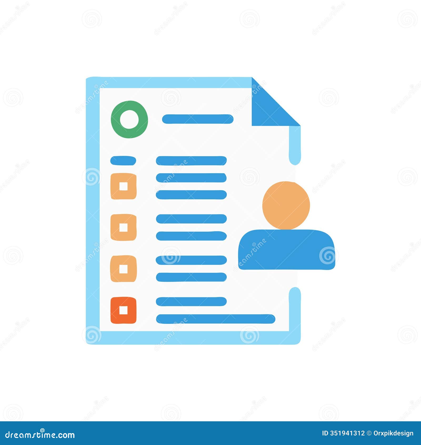 Assessment Icon for Skills Development Stock Vector - Illustration of ...
