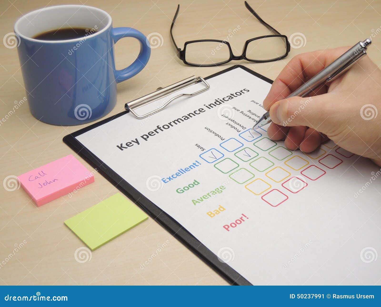 Assessment of Key Performance Indicators Stock Image - Image of brand ...