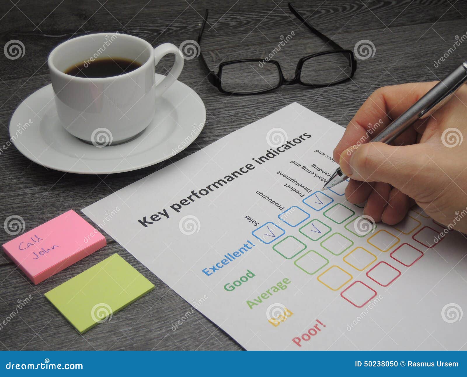 Assessment of Key Performance Indicators Stock Photo - Image of ...