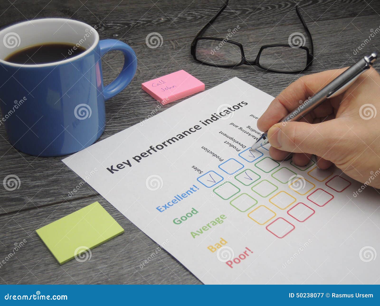 Assessment of Key Performance Indicators Stock Image - Image of reply ...