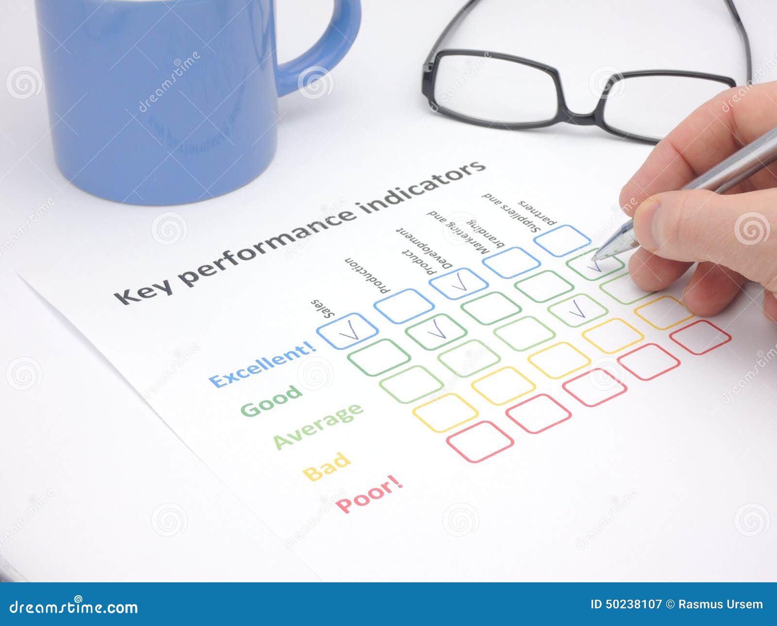 Assessment of Key Performance Indicators Stock Image - Image of ...