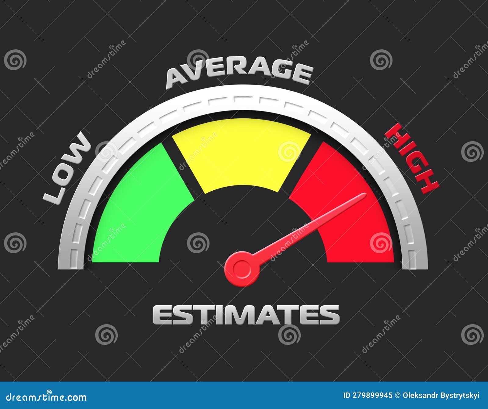 Assessment Level Indicator Icon, (low, Average, High,) the Arrow on the ...