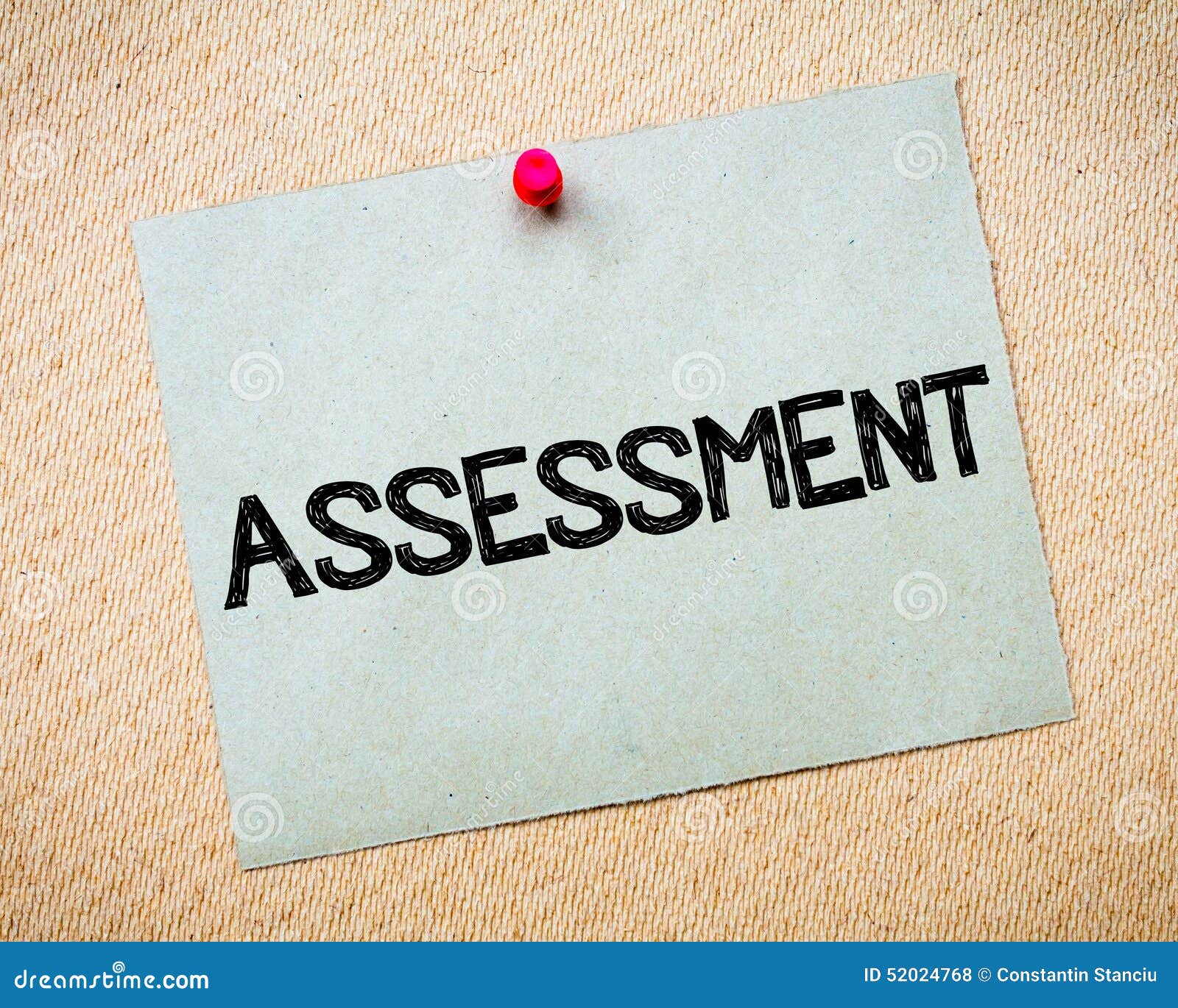 Assessment stock photo. Image of space, reminder, note - 52024768