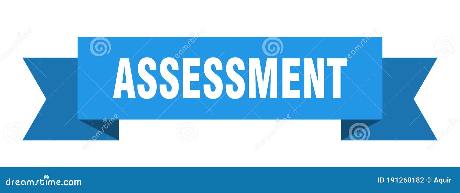 Assessment ribbon. stock vector. Illustration of design - 191260182