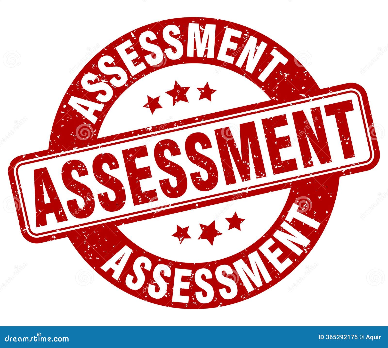 Assessment Stamp. Assessment Label On Transparent Background. Round ...