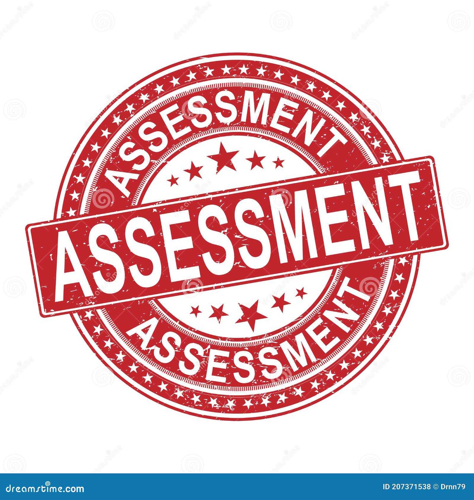 Assessment Stamp. Assessment Label On Transparent Background. Round ...