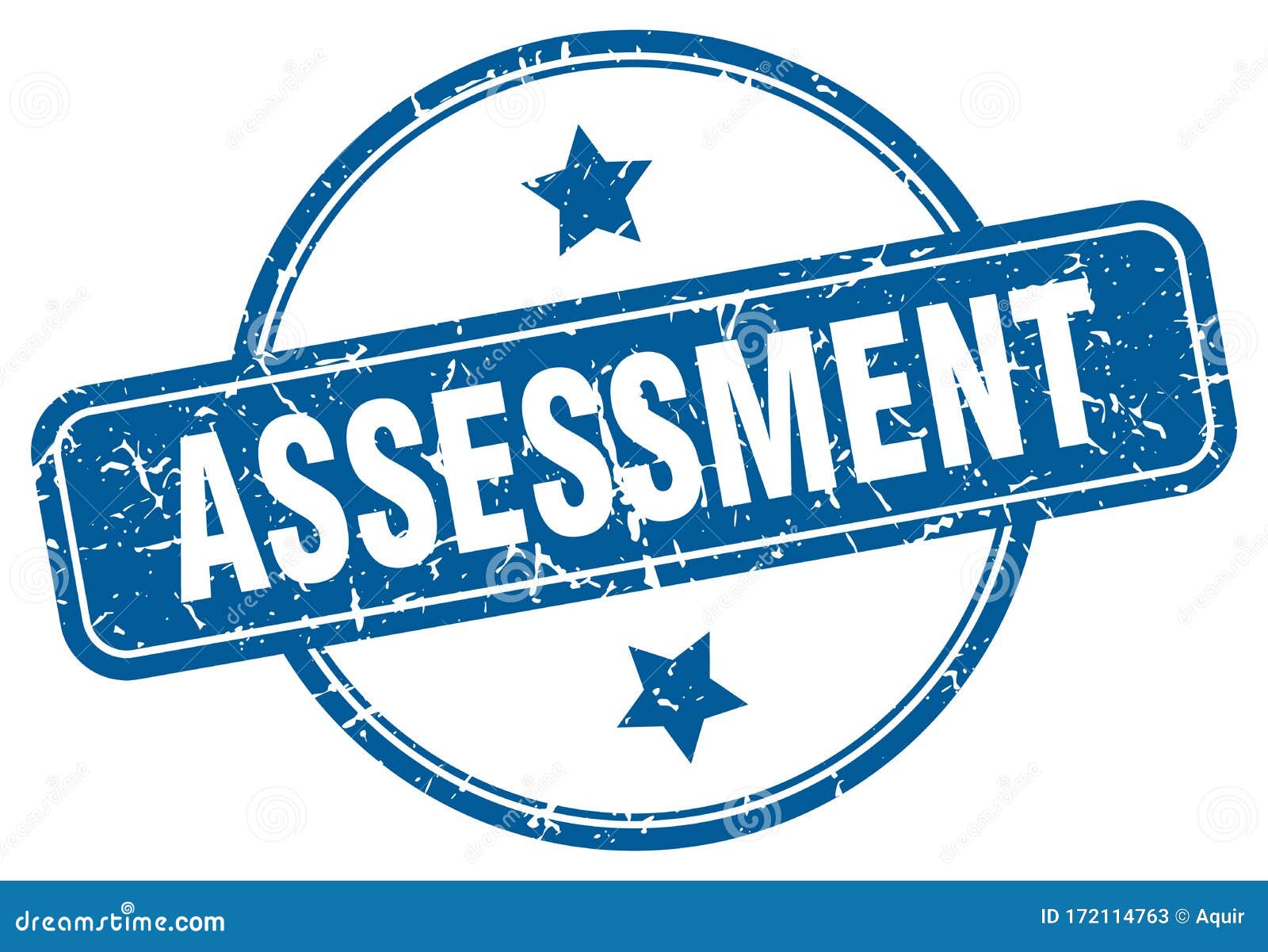 Assessment Stamp. Assessment Round Grunge Sign Stock Vector ...