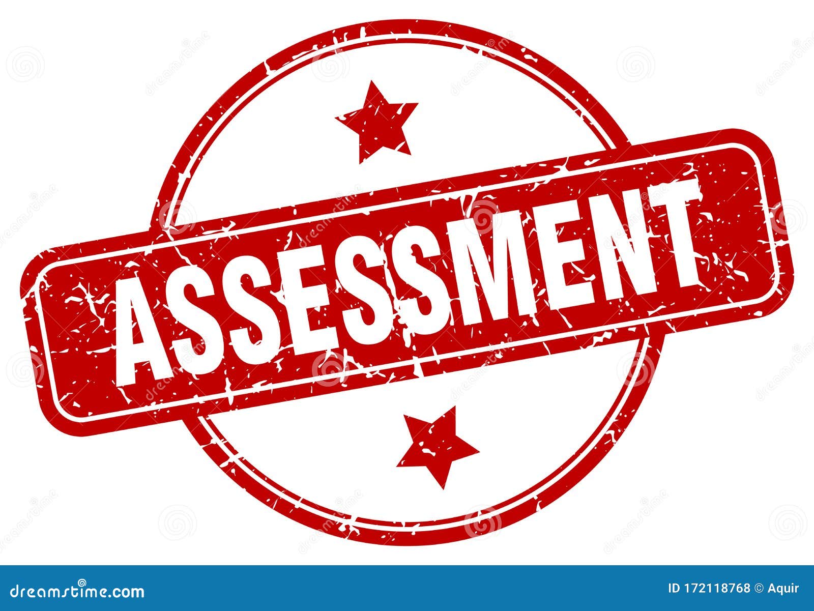 Assessment Stamp. Assessment Round Grunge Sign Stock Vector ...