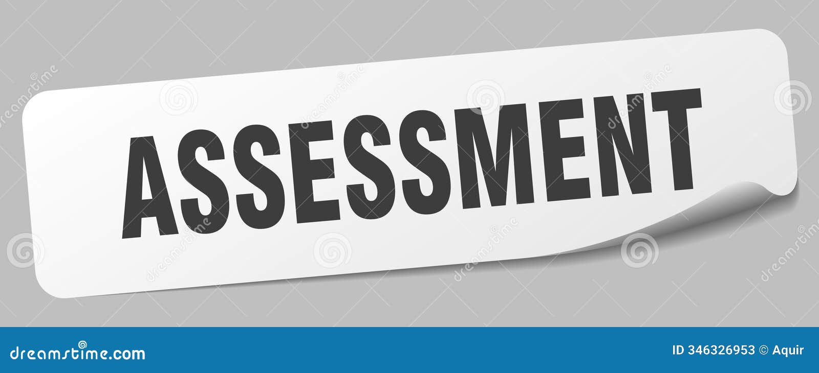 Assessment Sticker. Assessment Sign On Transparent Background Vector ...