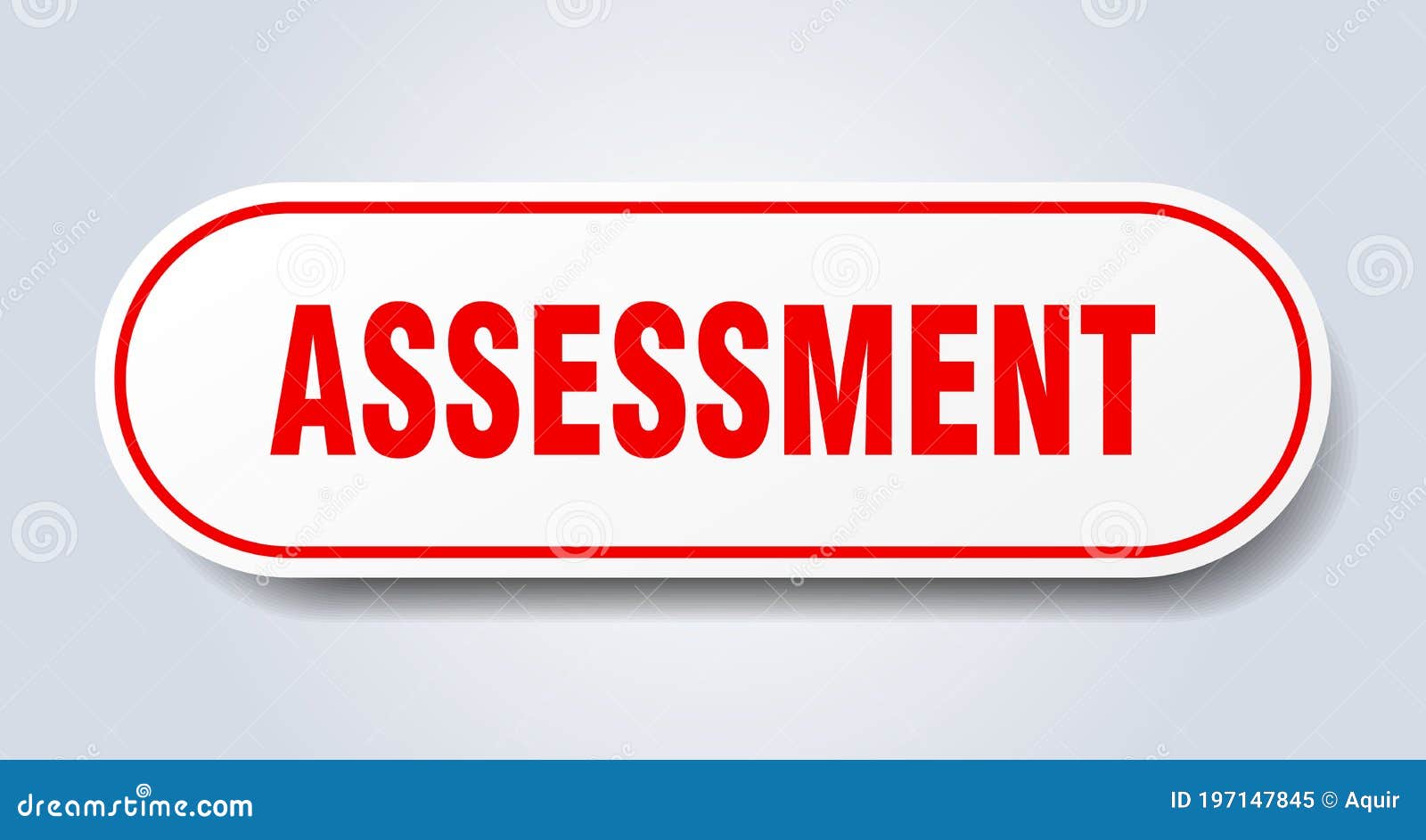 Assessment sticker. stock vector. Illustration of price - 197147845