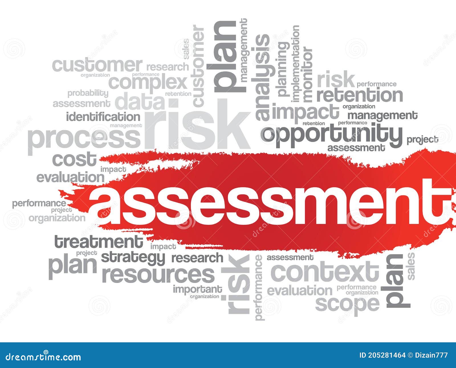 Assessment Word Cloud stock illustration. Illustration of audit - 205281464