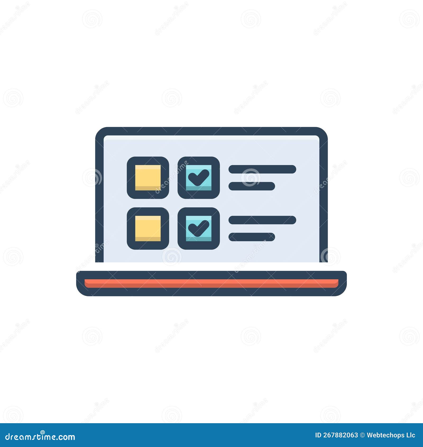 Color Illustration Icon for Assessments, Evaluation and Appraisal Stock ...