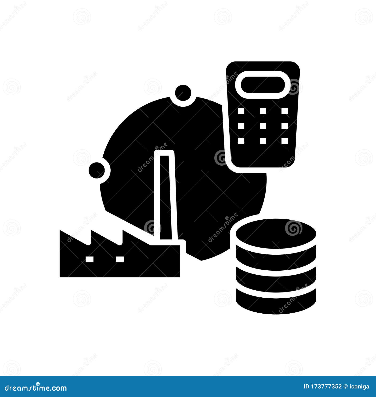 Asset Allocation Black Icon, Concept Illustration, Vector Flat Symbol ...