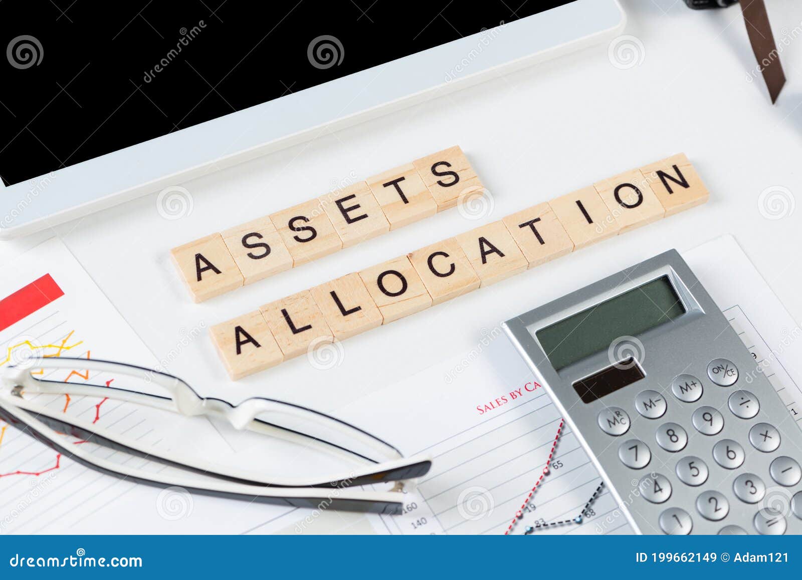 Asset Allocation Concept with Letters on Cubes Stock Image - Image of ...