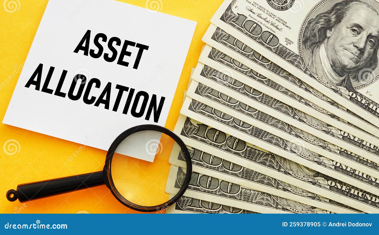 Asset Allocation is Shown Using the Text Stock Image - Image of market ...