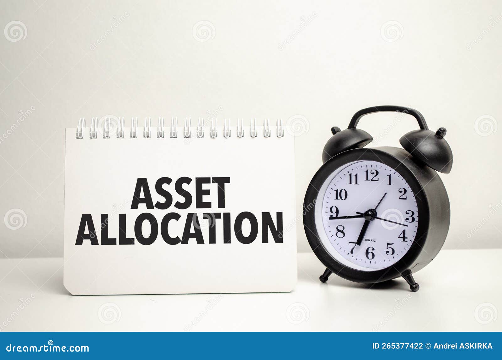 Asset Allocation Words with Clock with Notebook Stock Photo - Image of ...