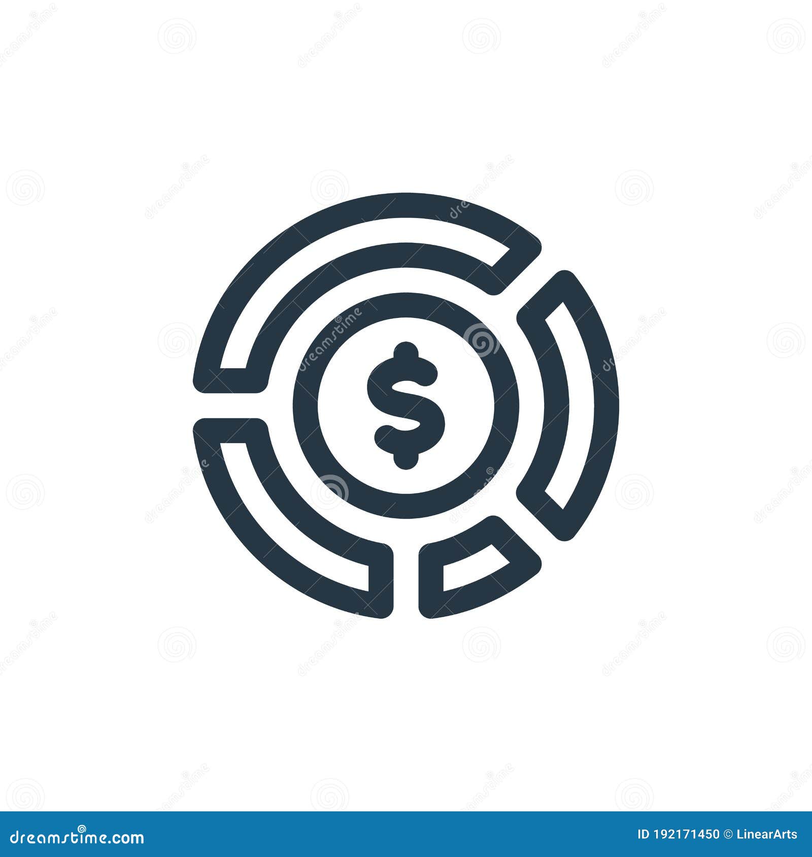 Asset Icon Vector from Investment Concept. Thin Line Illustration of ...