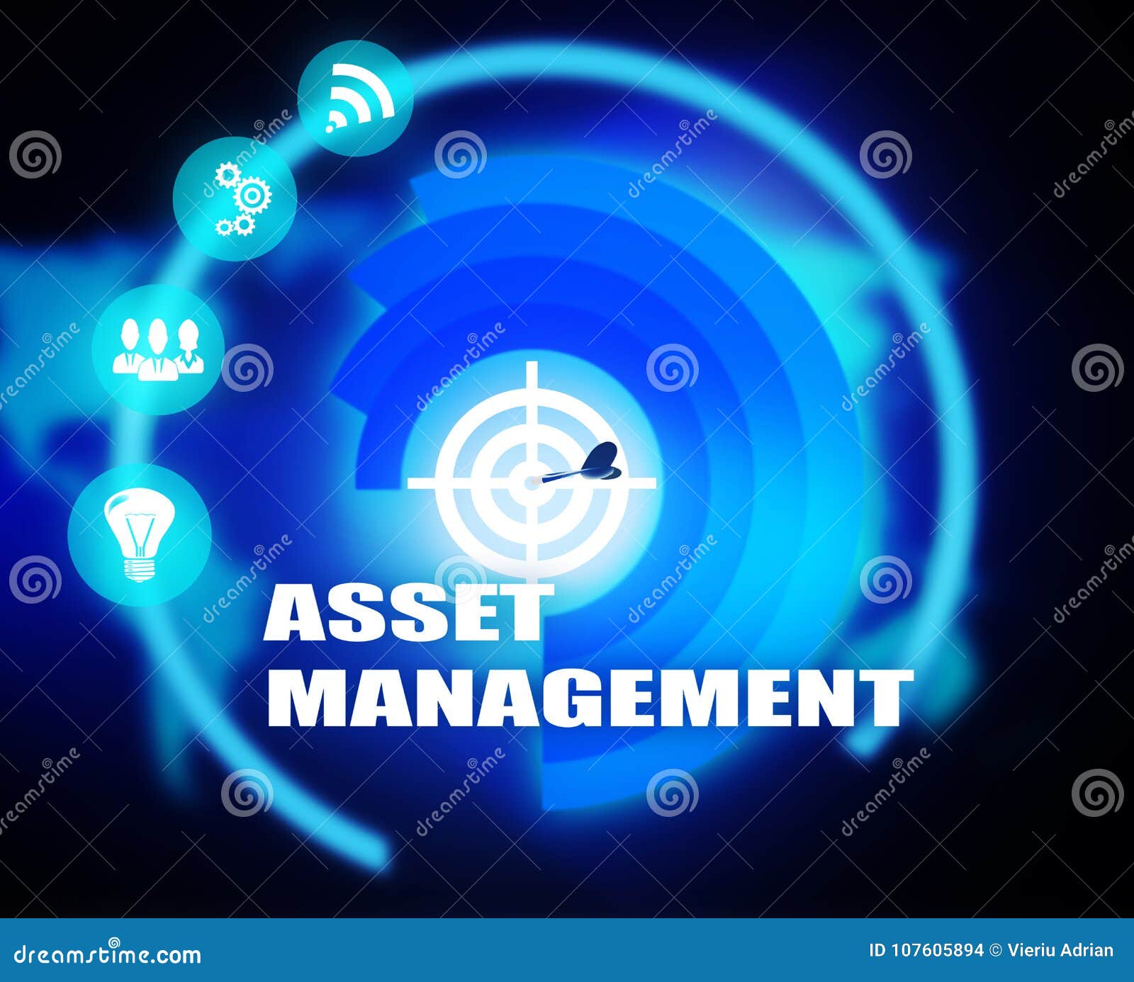 Asset Management Concept Plan Graphic Stock Illustration - Illustration ...