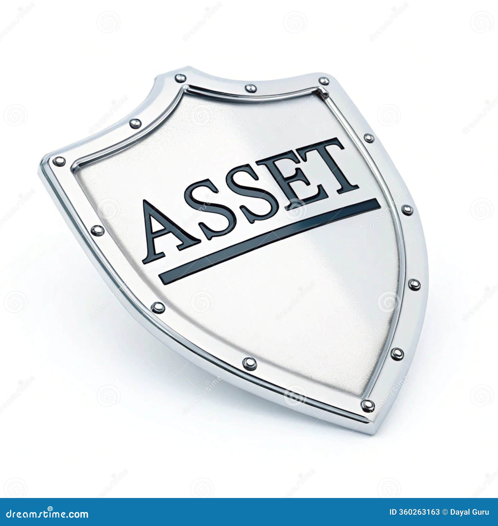 Asset Shield Isolated on Transparent Background Stock Illustration ...